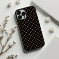 Black Orange Polka Dot Phone Case Classic Spot Design 17 to 11 Pro Max ...