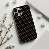 Black Orange Polka Dot Phone Case Classic Spot Design 17 to 11 Pro Max ...