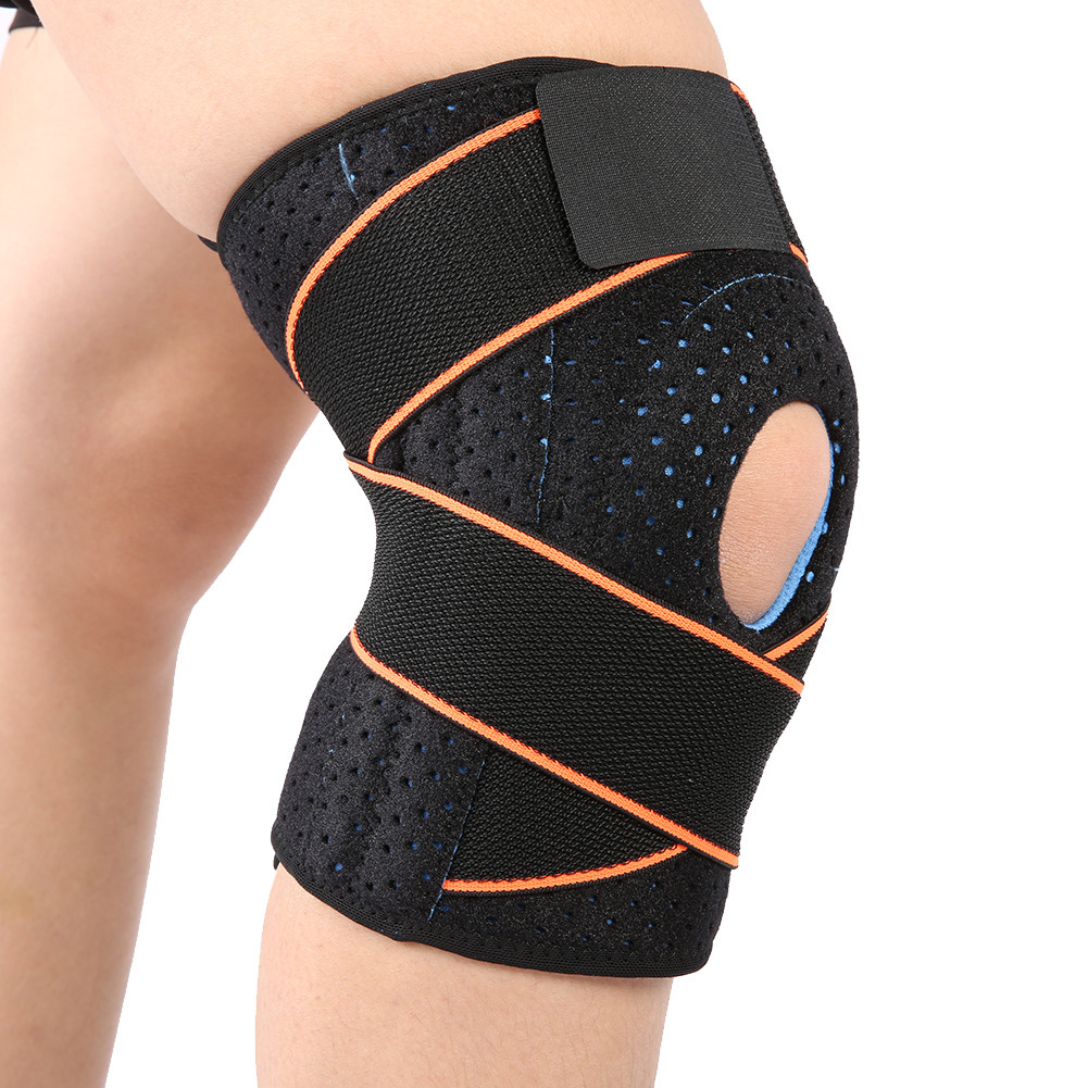 Black+Orange Professional Adjustable Knee Brace Support Patella Sport ...