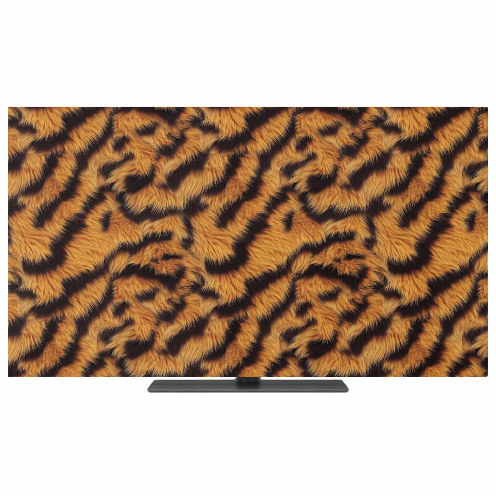 Black Orange TV Dust Cover,Stretchable TV Screen Desktop Computer ...