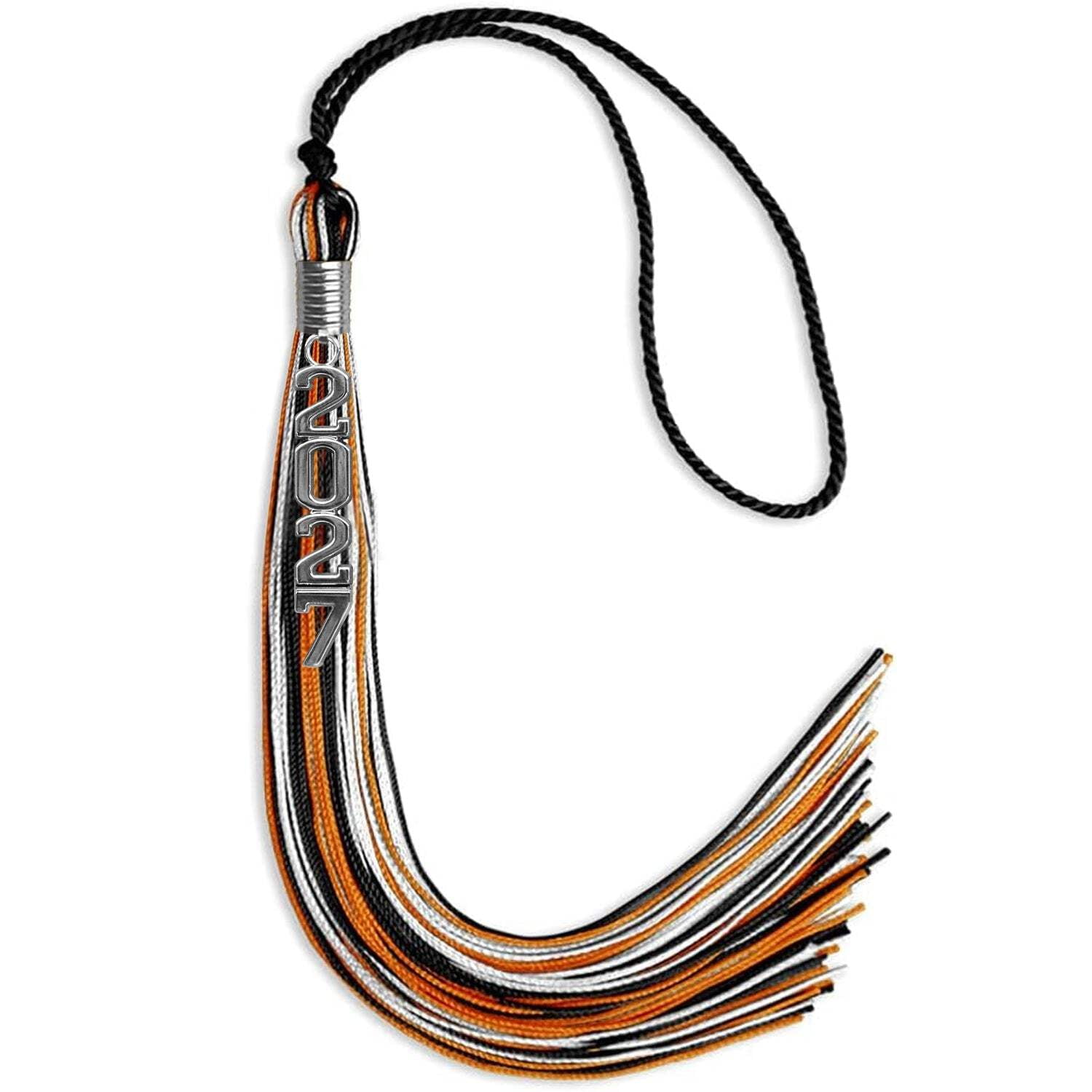 Endea Graduation Black/Orange/White Mixed Color Graduation Tassel with ...