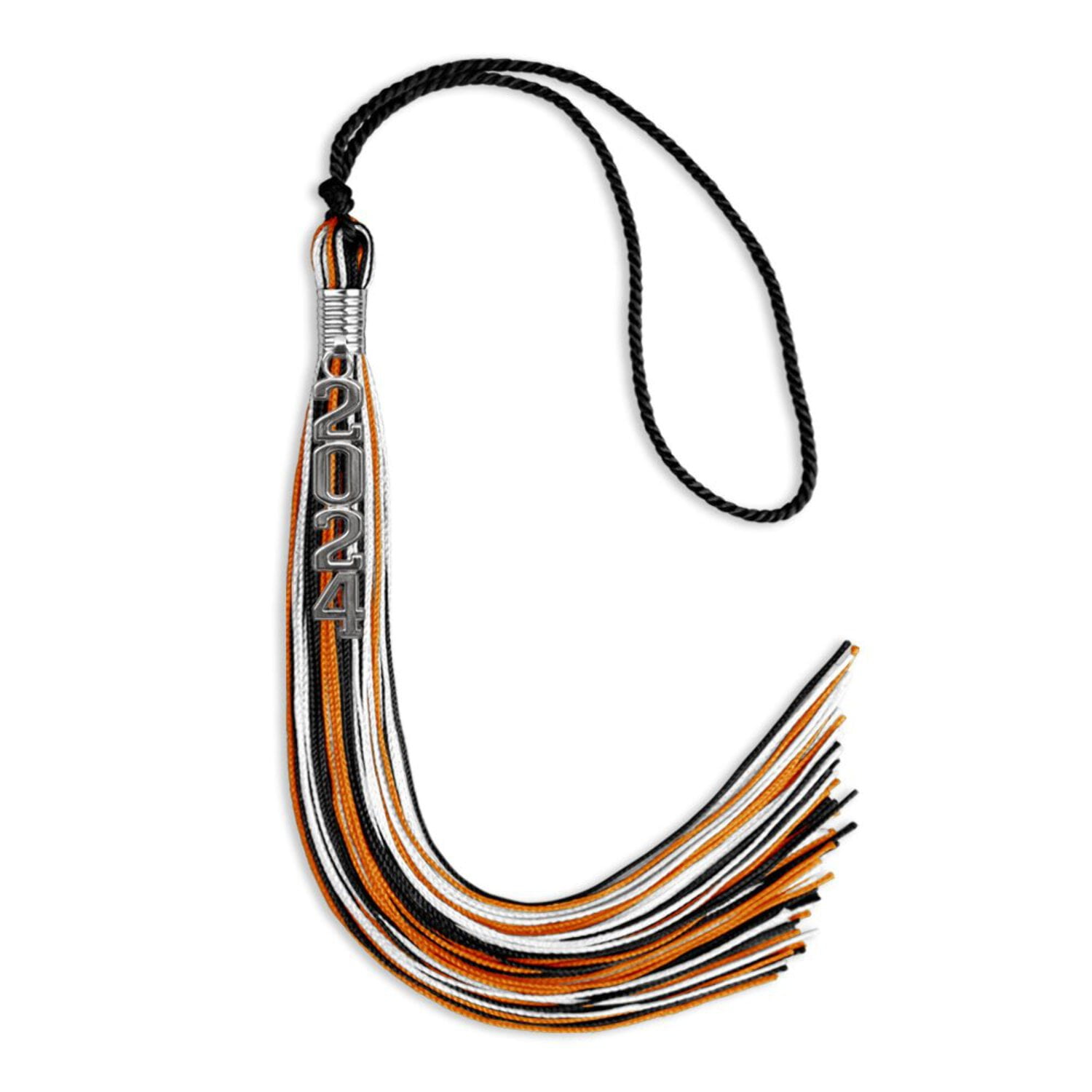 Endea Graduation Black/Orange/White Mixed Color Graduation Tassel with ...