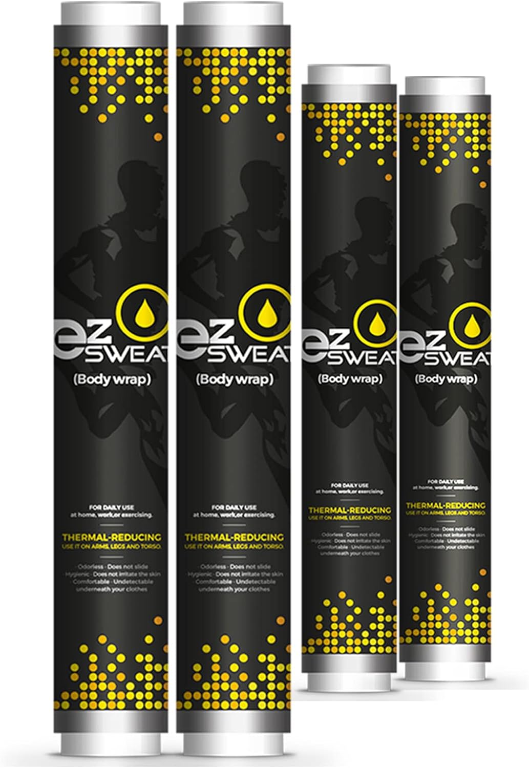 Black Osmotic Plastic Body Wrap, Workout and Sweat Enhancer Stomach ...