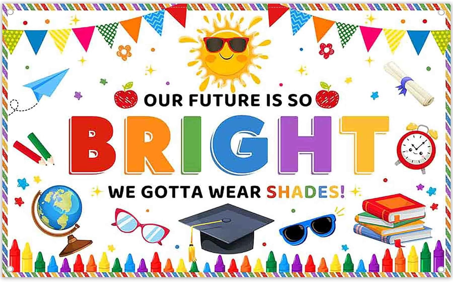 Black Our Future is So Bright Backdrop Class of 2025 Student ...