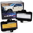 Black-Out Smoked Lens Dynamic Sequential Blink Triple-Row Full LED Side ...
