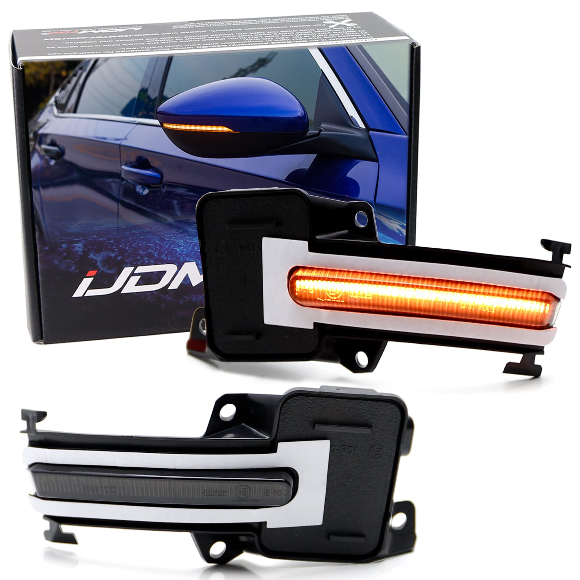 Black-Out Smoked Lens Full LED Strip Dynamic Sequential Blink/Flow Side ...