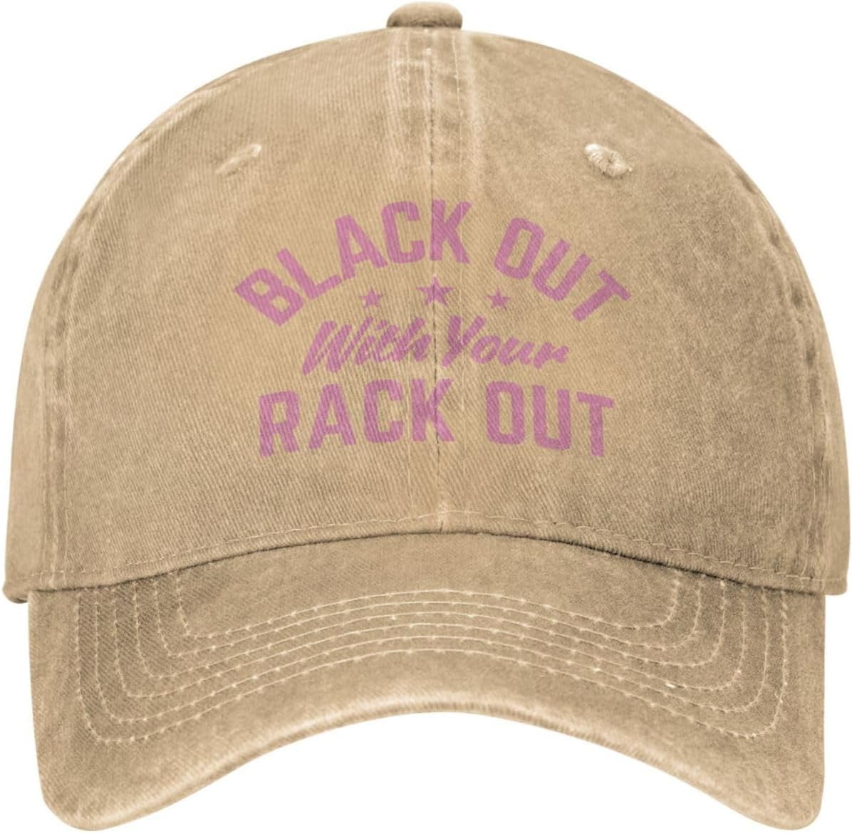 Black Out with Your Rack Out Trucker Hat Washed Dad Baseball Cap ...