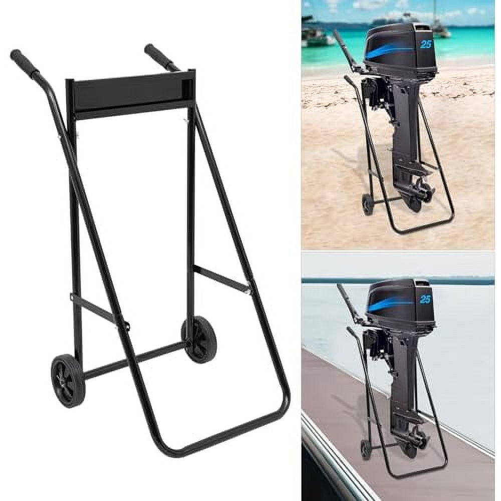 Black Outboard Boat Motor Stand Foldable Heavy Duty Multi Purposed ...