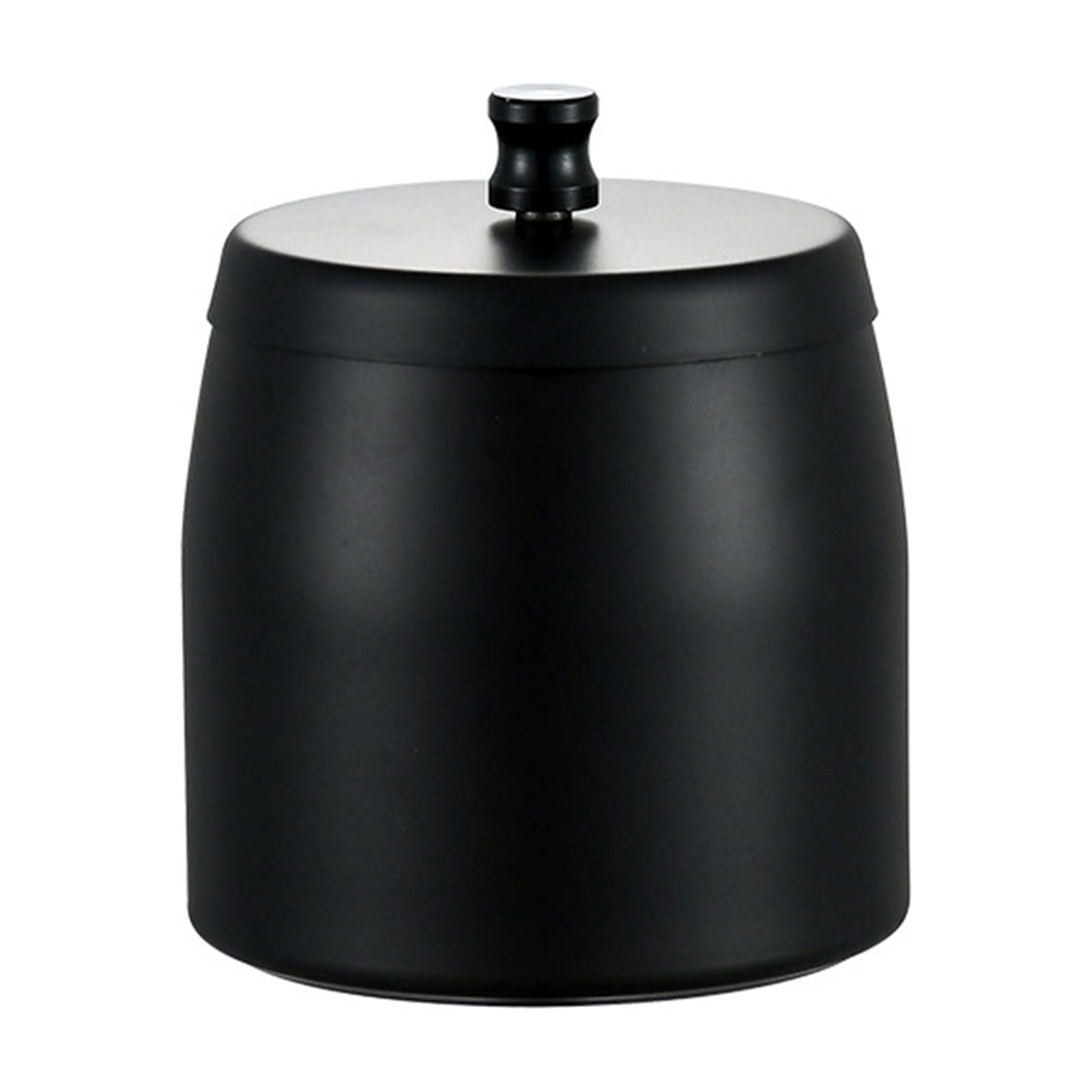 Black Outdoor Ashtray With Lid, Stainless Steel Windproof Smell Proof ...
