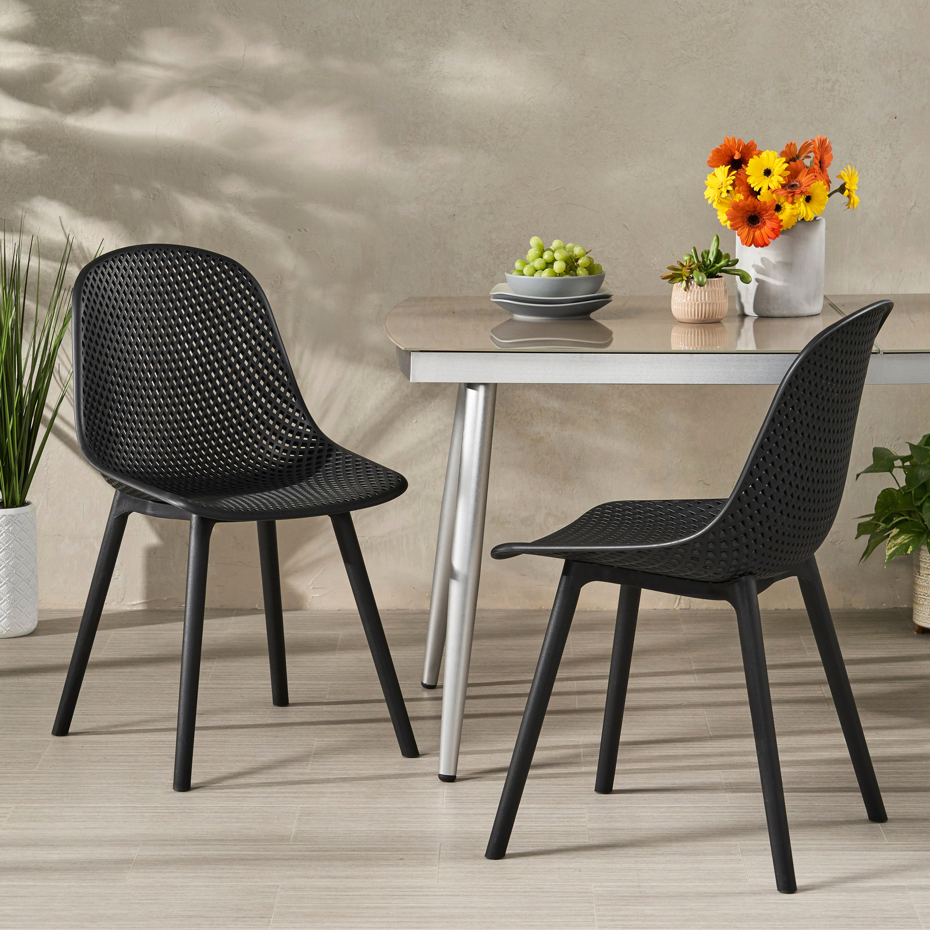 Black Outdoor Chair - Posey With Polypropylene Material Posey Chair ...