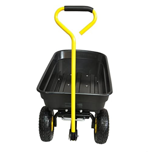 Black Outdoor Sport Wagon All Terrain Pulling w/Removable Wooden Side ...