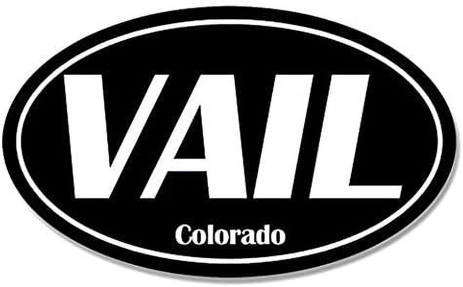 Black Oval VAIL Colorado Sticker (ski skiing resort co)- Sticker ...