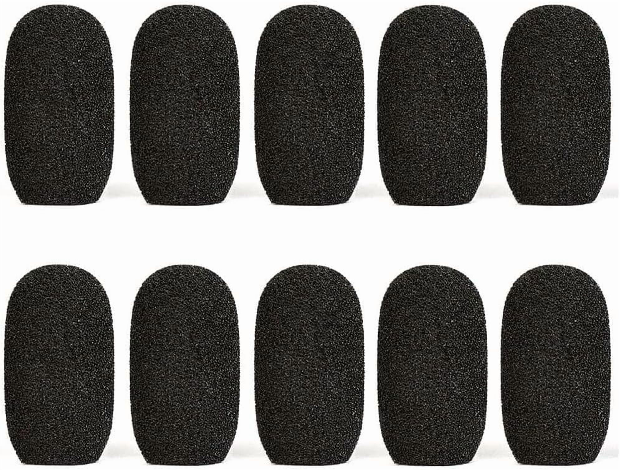 Black Oval Windscreens - 10 Pack for Samson, Fitness Audio E-mic ...