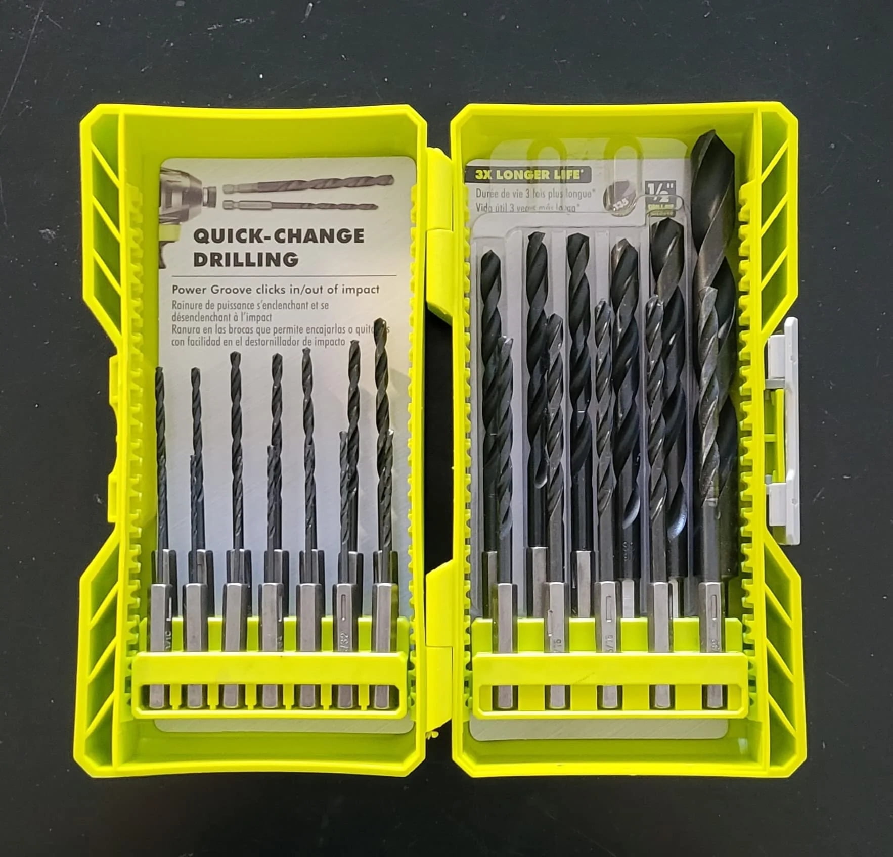 Black Oxide Hex Shank Drill Bit Set (25-Piece) - Walmart.com