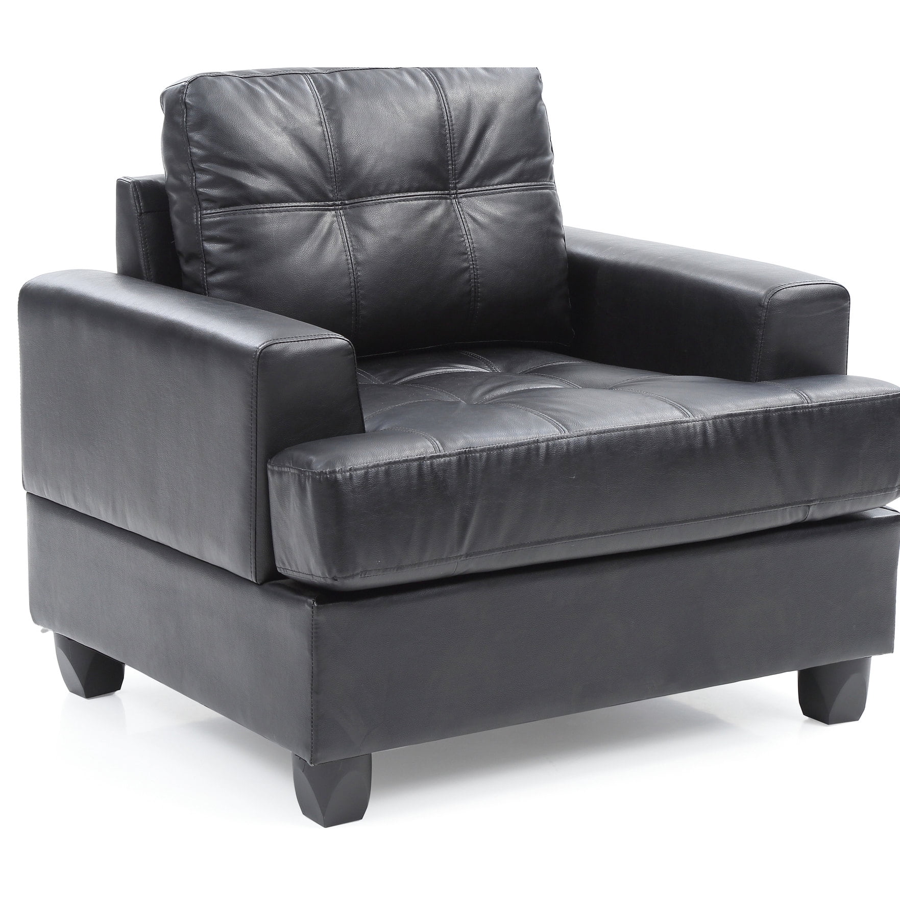Black PU Construction - Saddle Arm Support Feature - Personal Relax ...