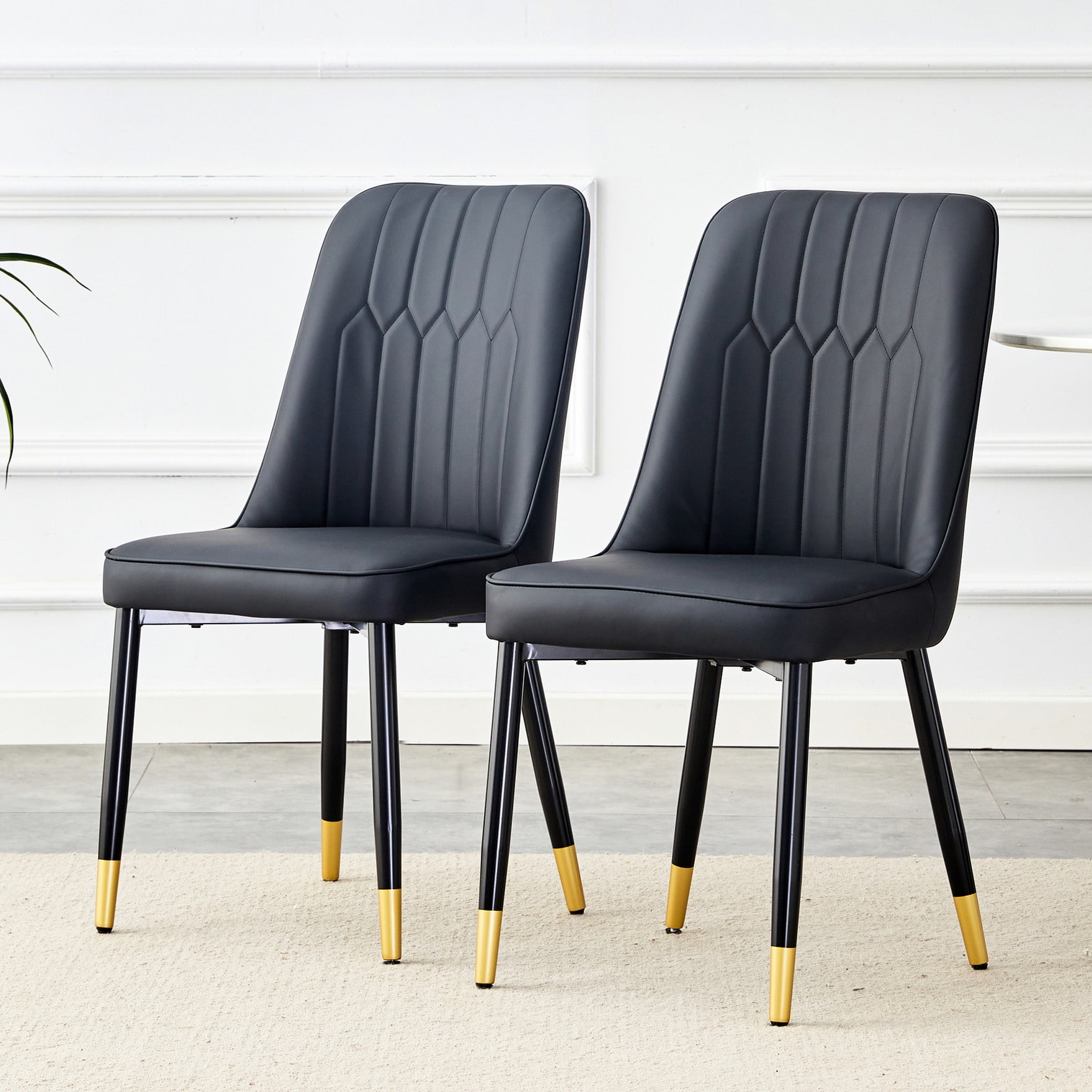 Black PU Construction - Soft and Cozy Seating - Kitchen, Dining ...