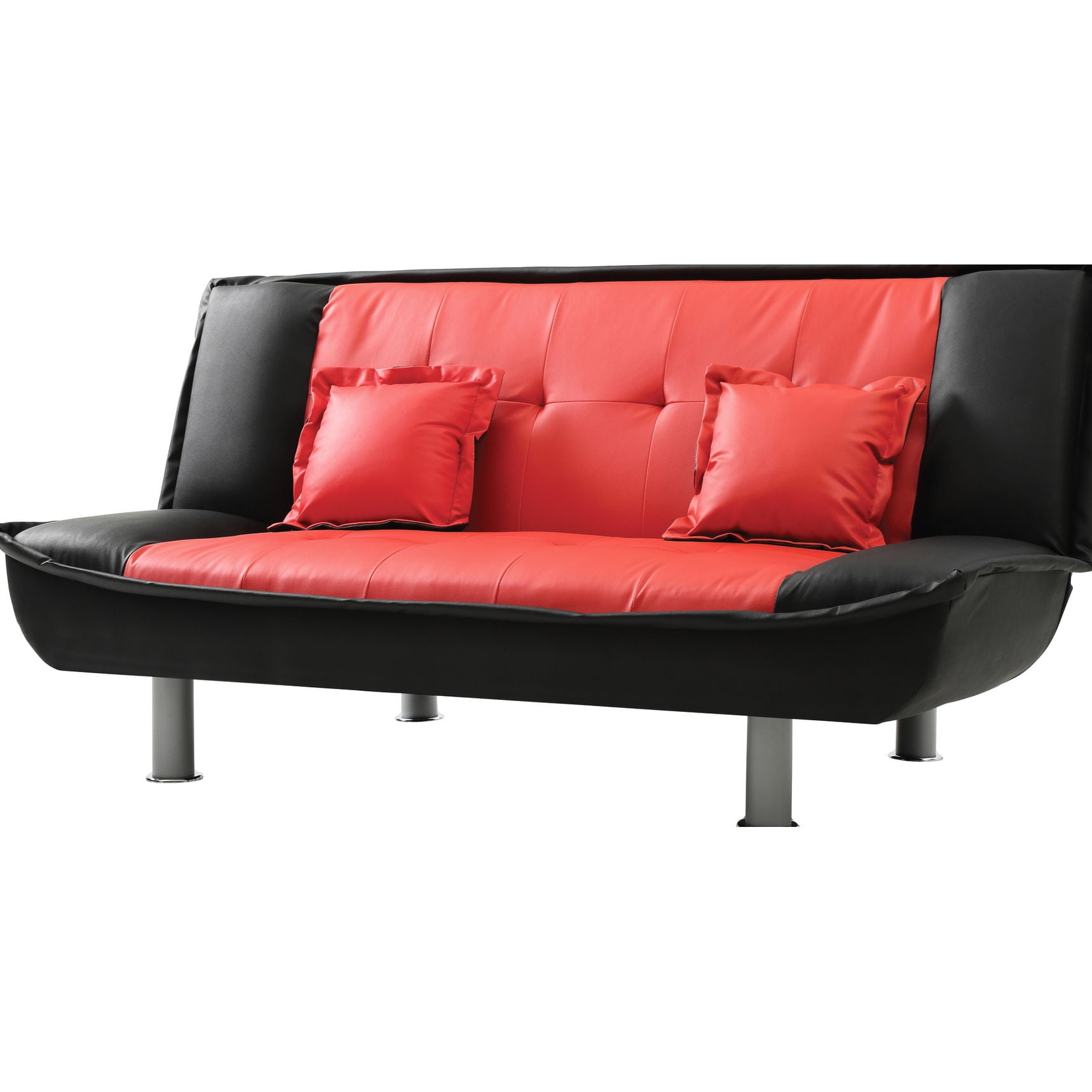 Black PU Foam Filler Sofa Bed / Comfortable for Small Spaces - Walmart.com