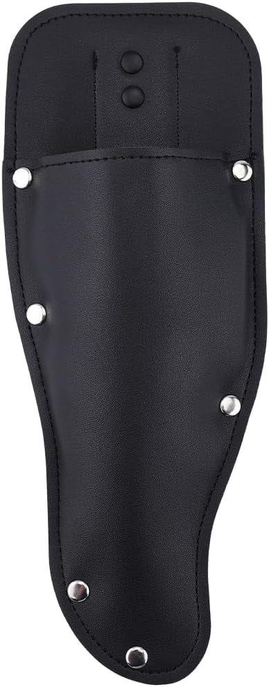 Black PU Leather Garden Pruner Sheath for Scissors Belt Holder Pouch ...