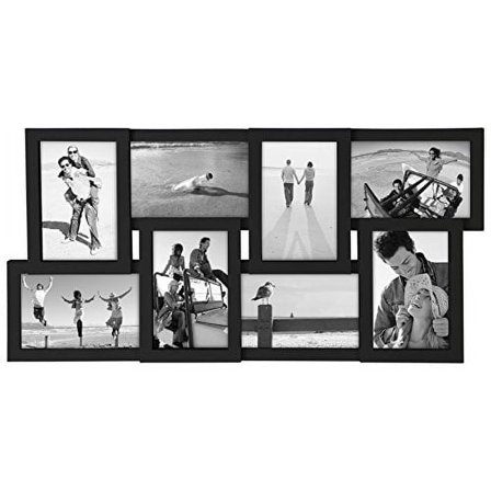 Malden Black Multi-Opening Collage Frame, Holds 4x6 and 3.5x5 Photos ...