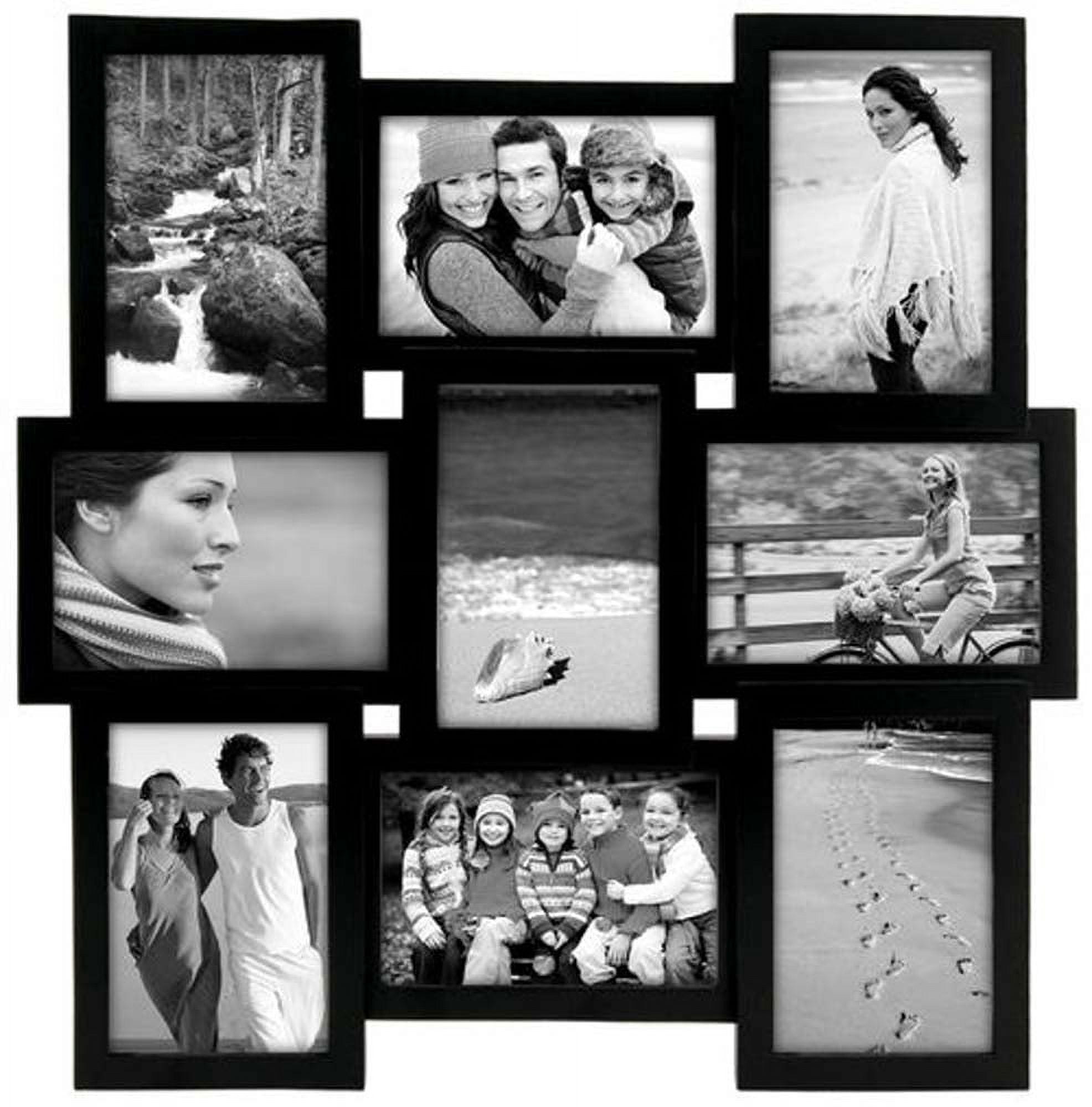 Black PUZZLE collage displays 9 4x6 photos - 4x6 - Walmart.com