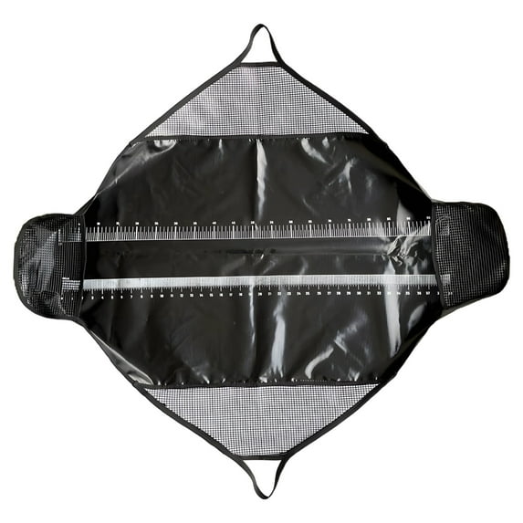 Black PVC Fish Bag, 49 in / 125 cm Bass Transport Bag with Top Mesh ...