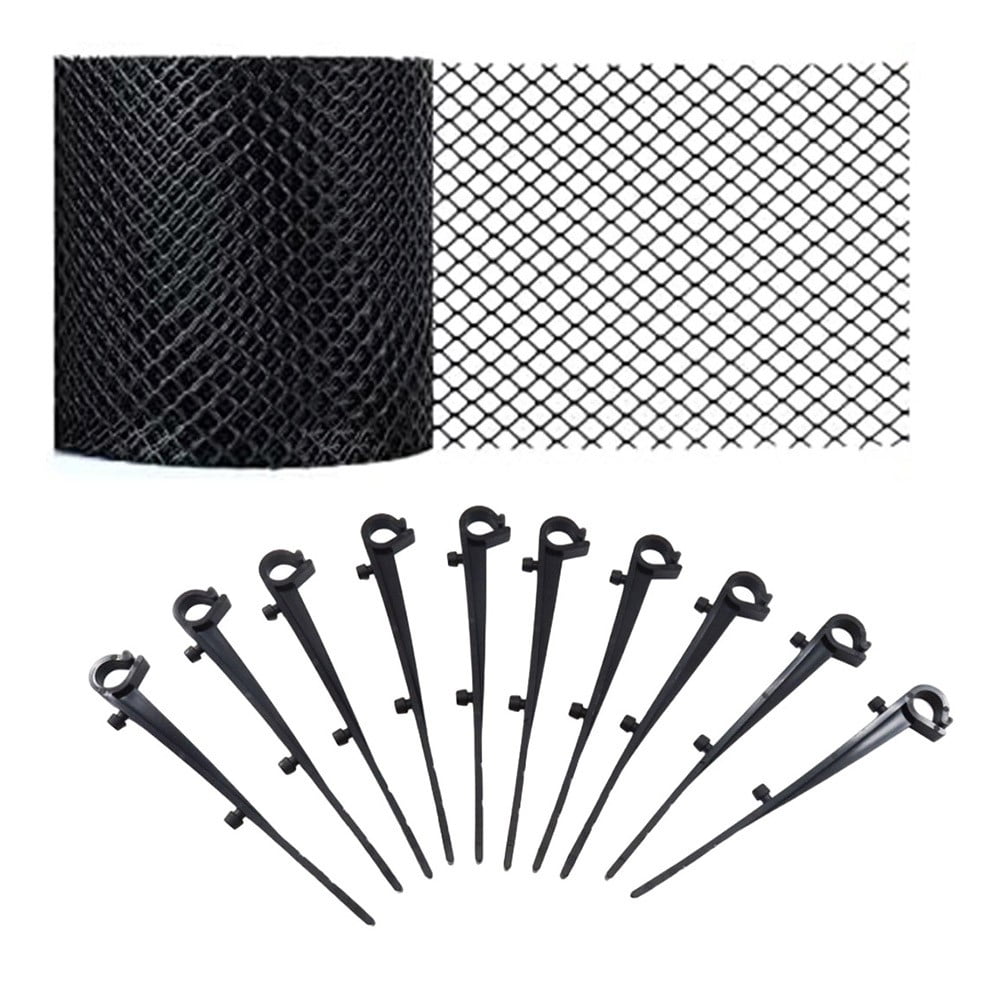 Black PVC Gutter Guards Roll 6.1 Inch x 20 Ft Leaf Protection Mesh ...
