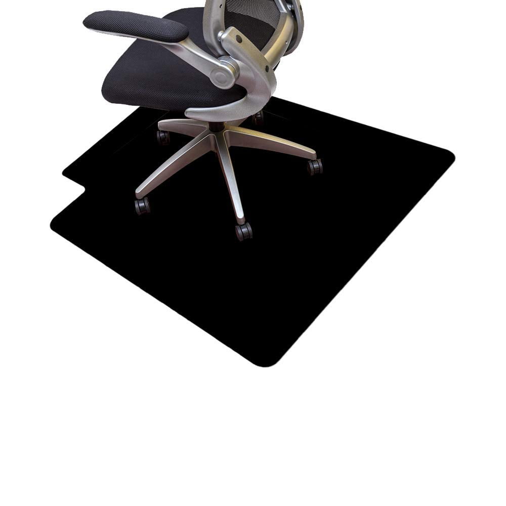 Black PVC Office Desk Chair Mat 36 x 48 with Lip - Walmart.com