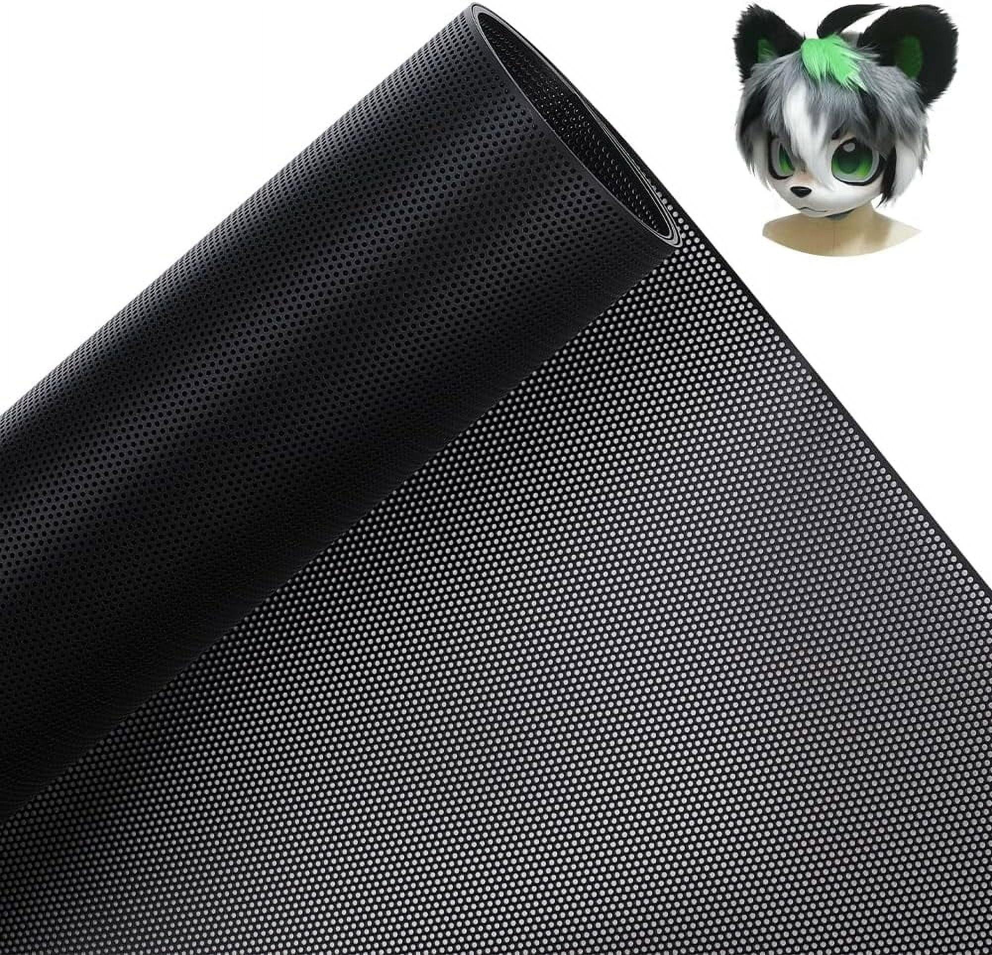 Black PVC Plastic Net 39x11.8 Inch Custom Fursuit Eye Mesh Waterproof ...