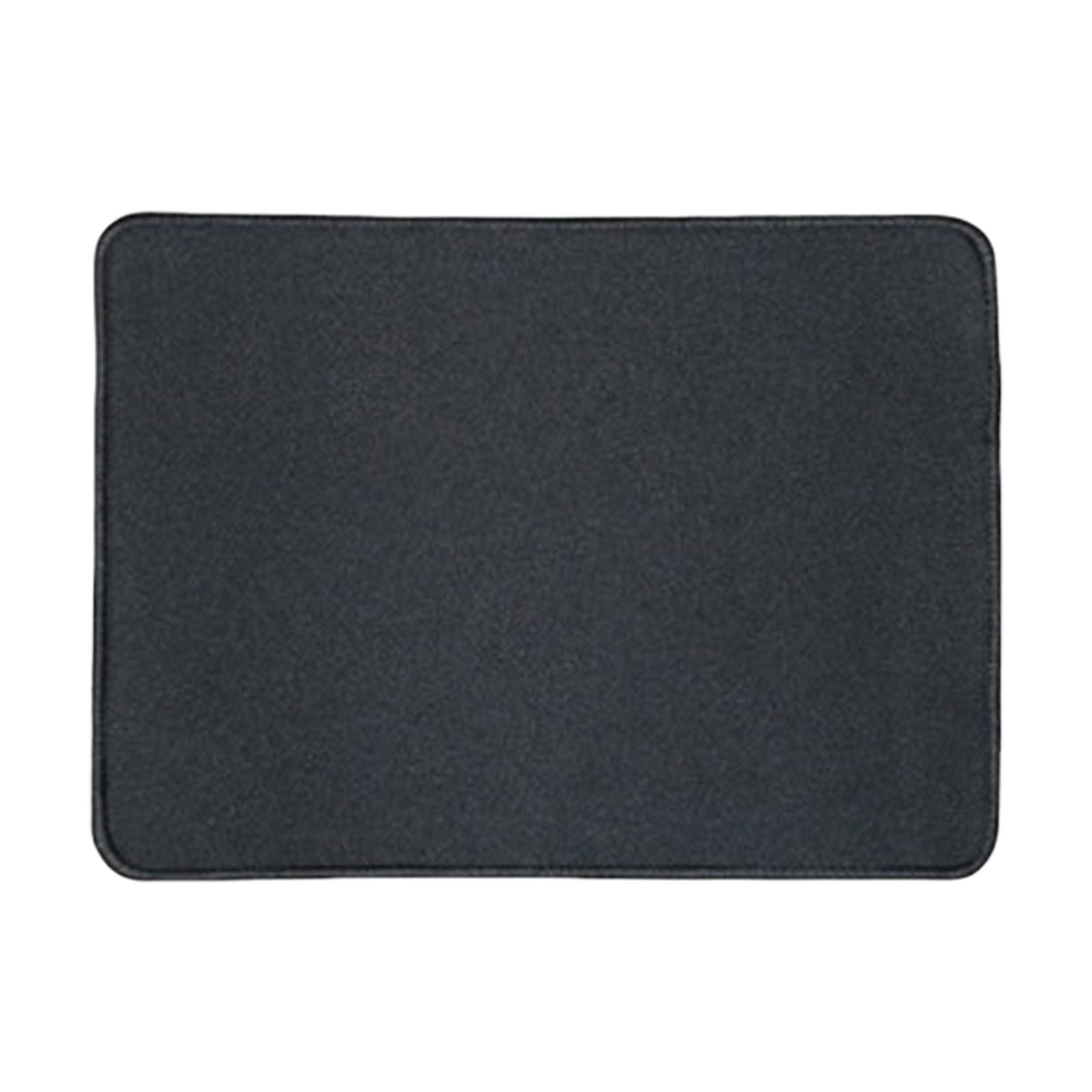 Black Pad Large Stitched Edged Nonslip Rubber Base Mat For Home Office ...