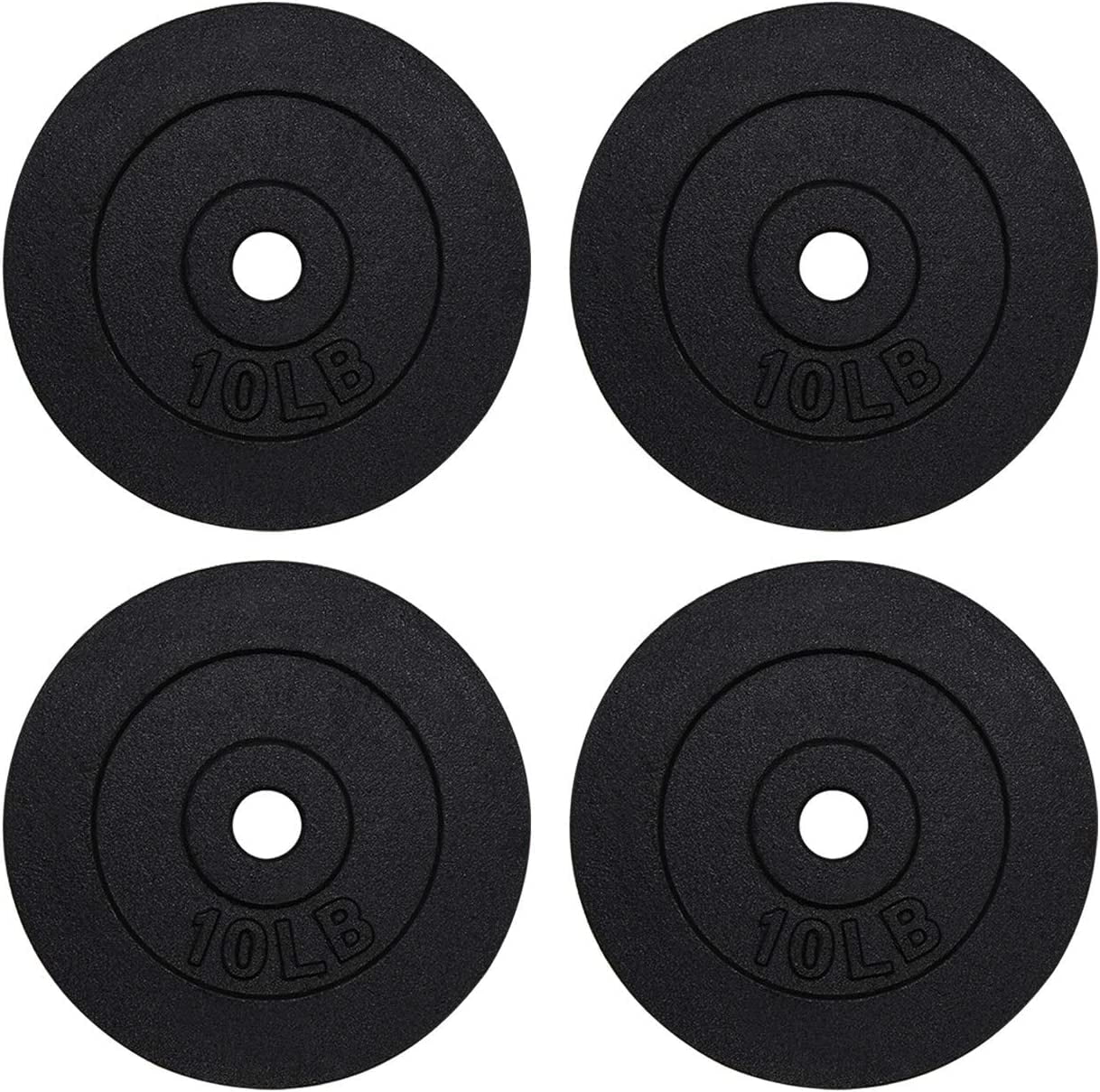 Black Paint Adjustable Dumbbells Weight Plate 4x10lbs - Walmart.com