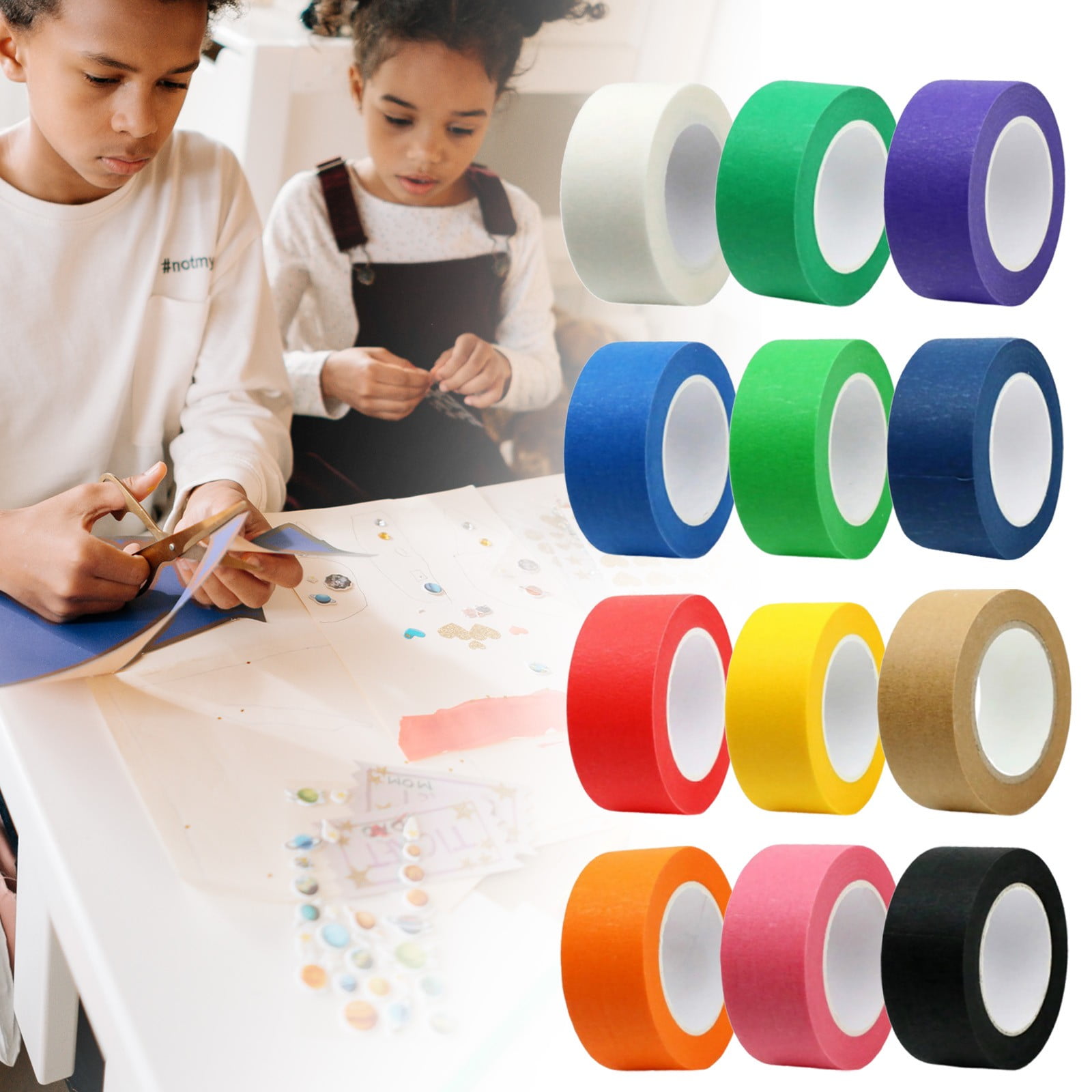 Black Painters Tape - Painter’s Masking Tape Black, Clean Removal ...