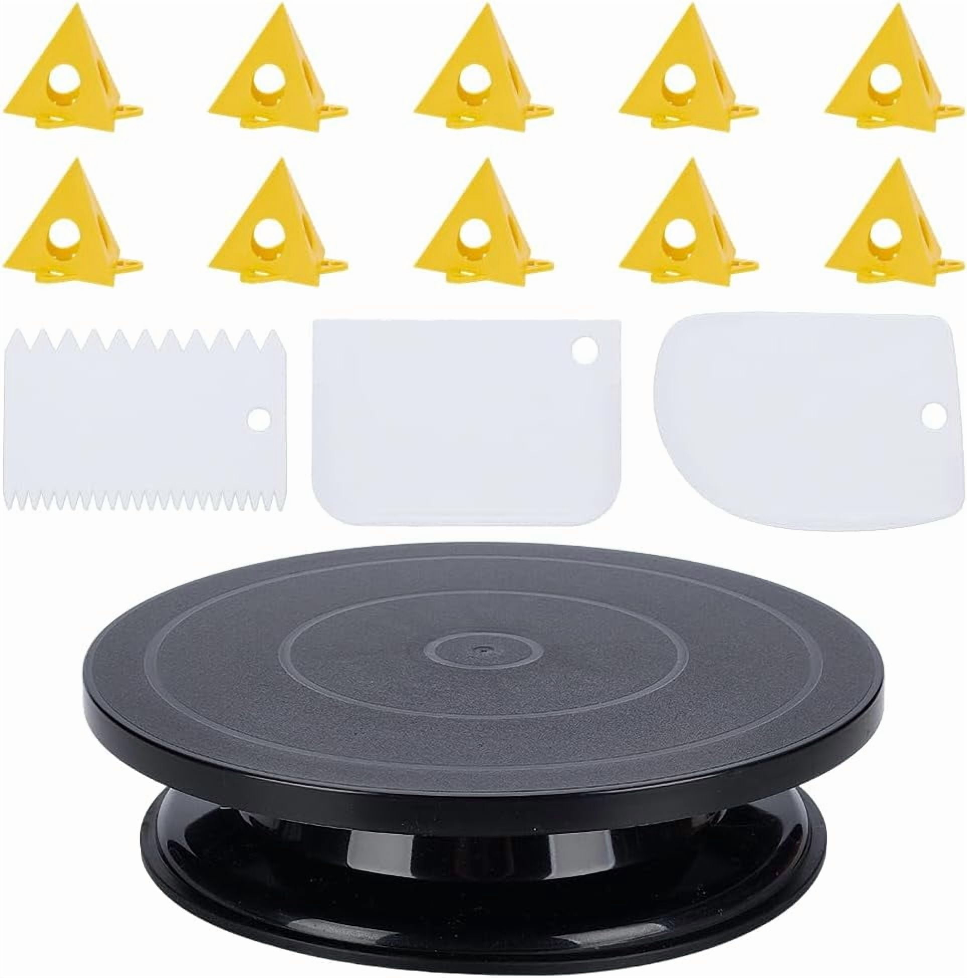 Black Painting Turn Table Stand Plastic Rotate Turntable Sculpting ...