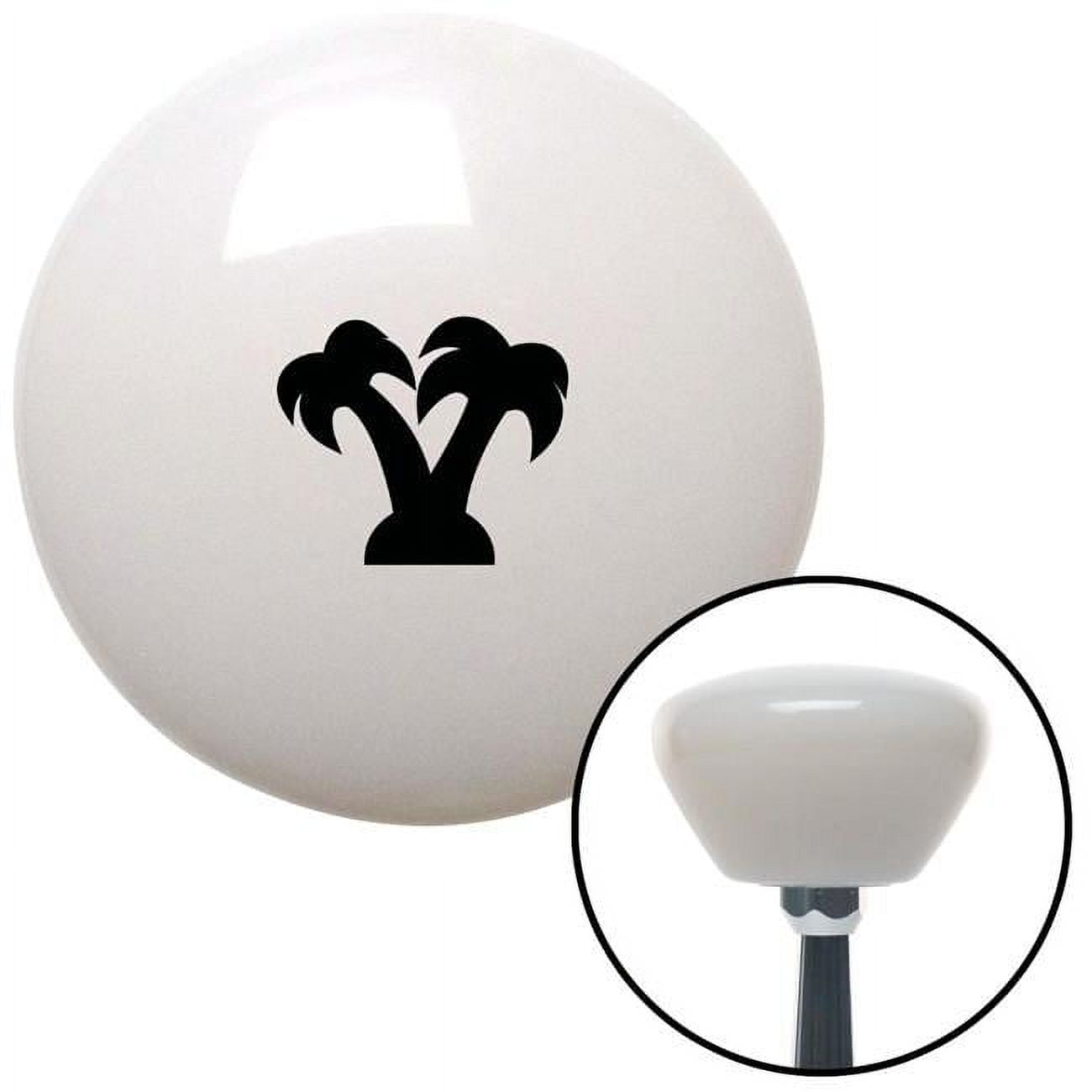 Black Palm Trees White Retro Shift Knob with M16 x 1.5 Insert Shifter ...
