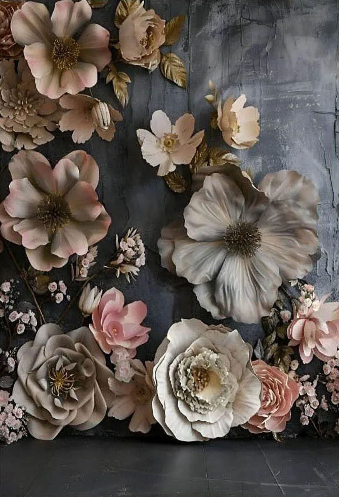 Black Panel Wall Floral Adult Birthday Maternity Wedding Portrait r ...