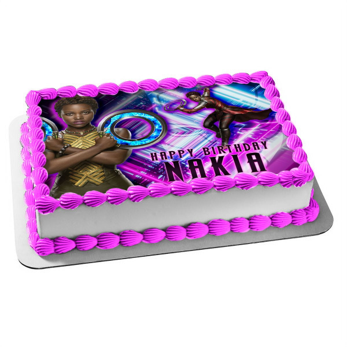 Black Panther Nakia Birthday Cake Topper, by A Birthday Place - Walmart.com