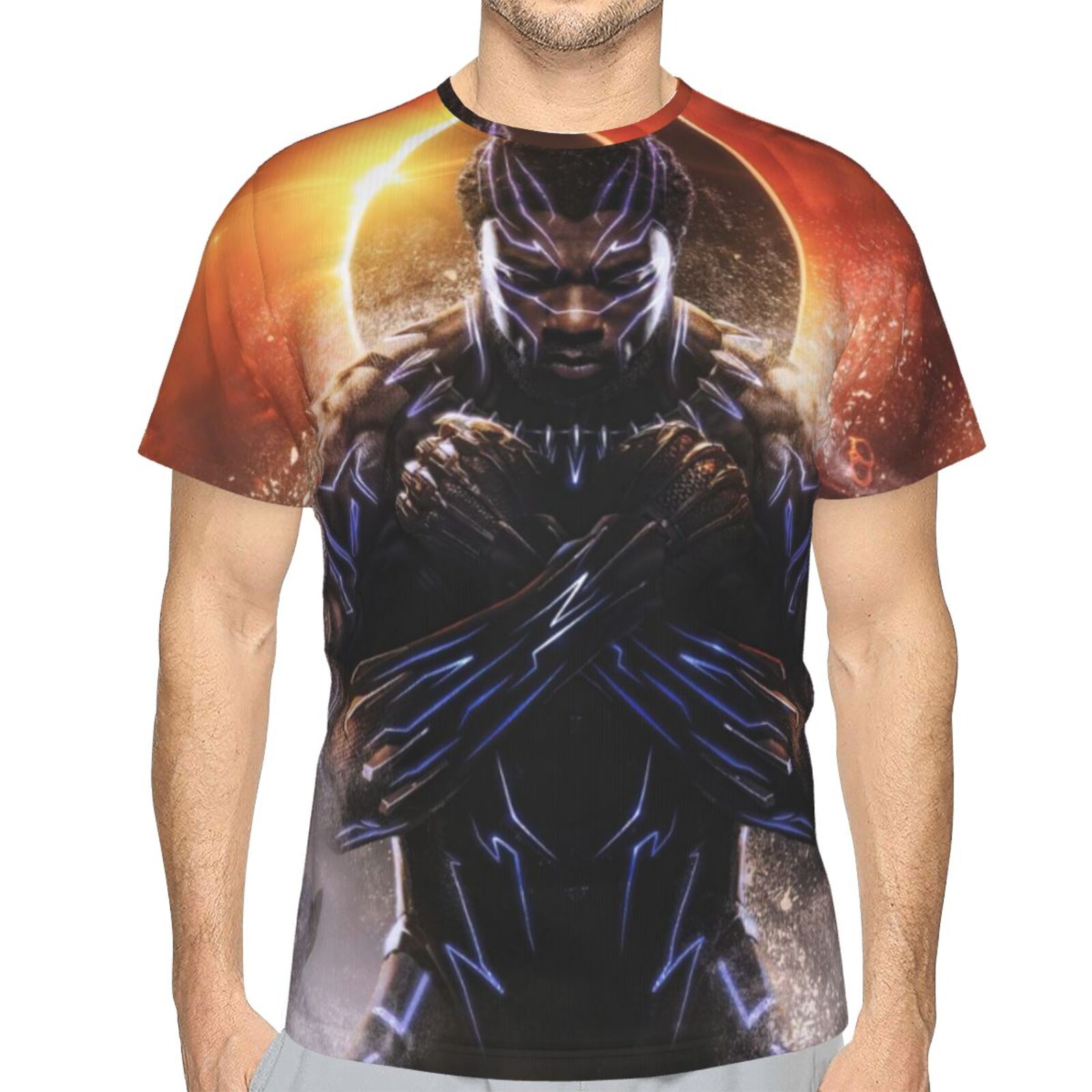 Black Panther 3d Graphic Print Shirts Casual Short Sleeve Tee Shirts Top For Mens - Walmart.com