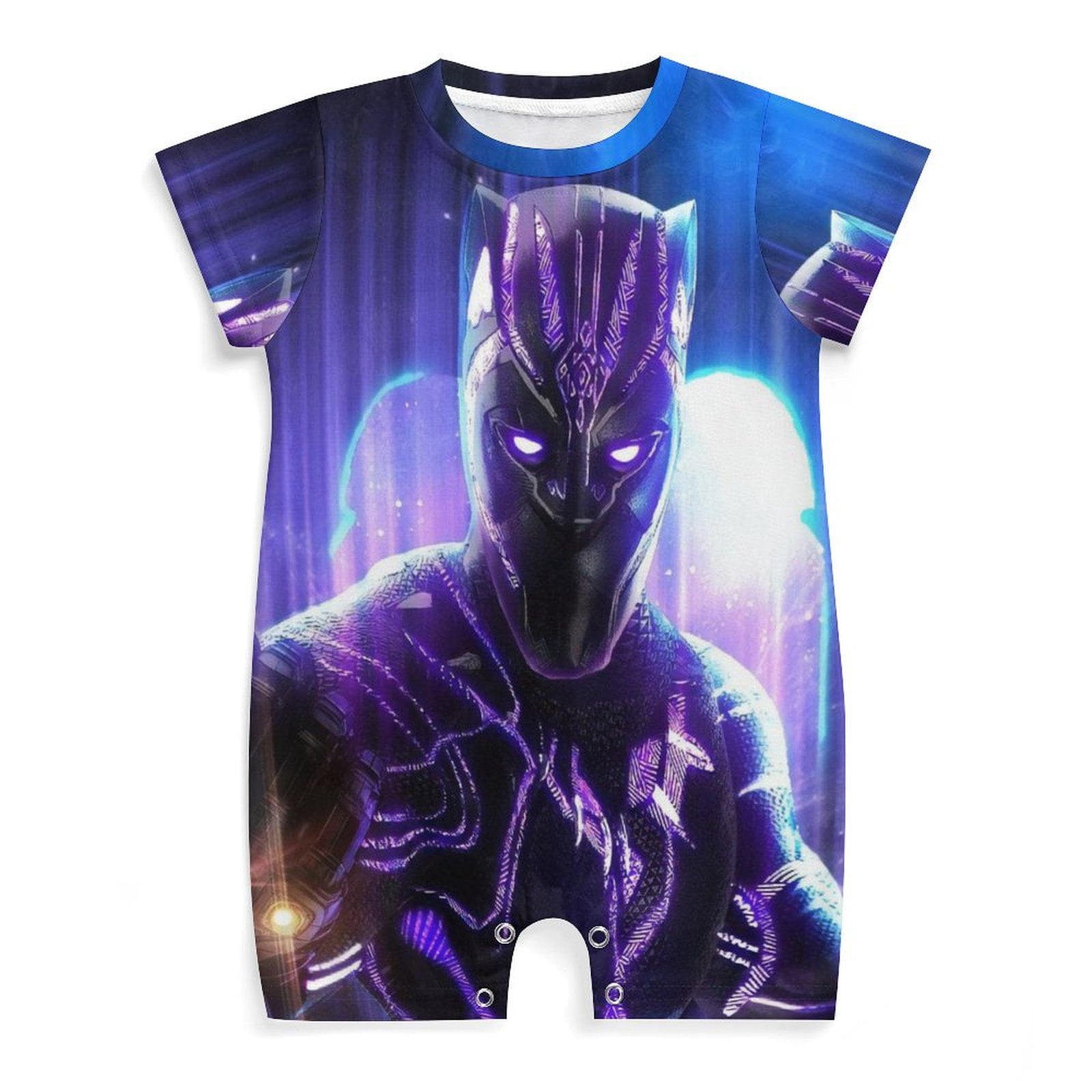 Black Panther Baby Boy Rompers Short Sleeve Toddler Summer Clothes ...
