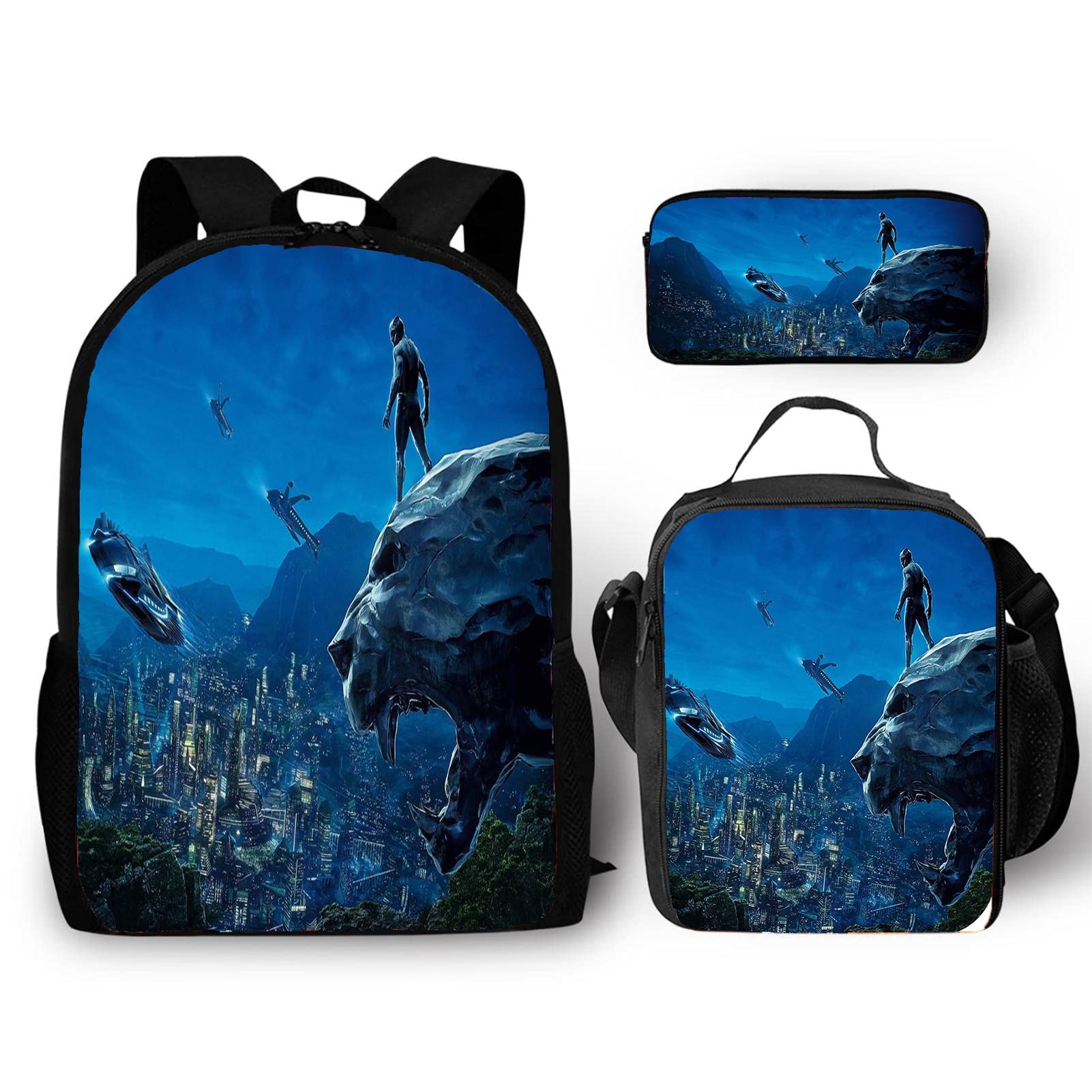 Black Panther Backpack for Women/Men/Teens, Backpack With Shoulder Bag ...