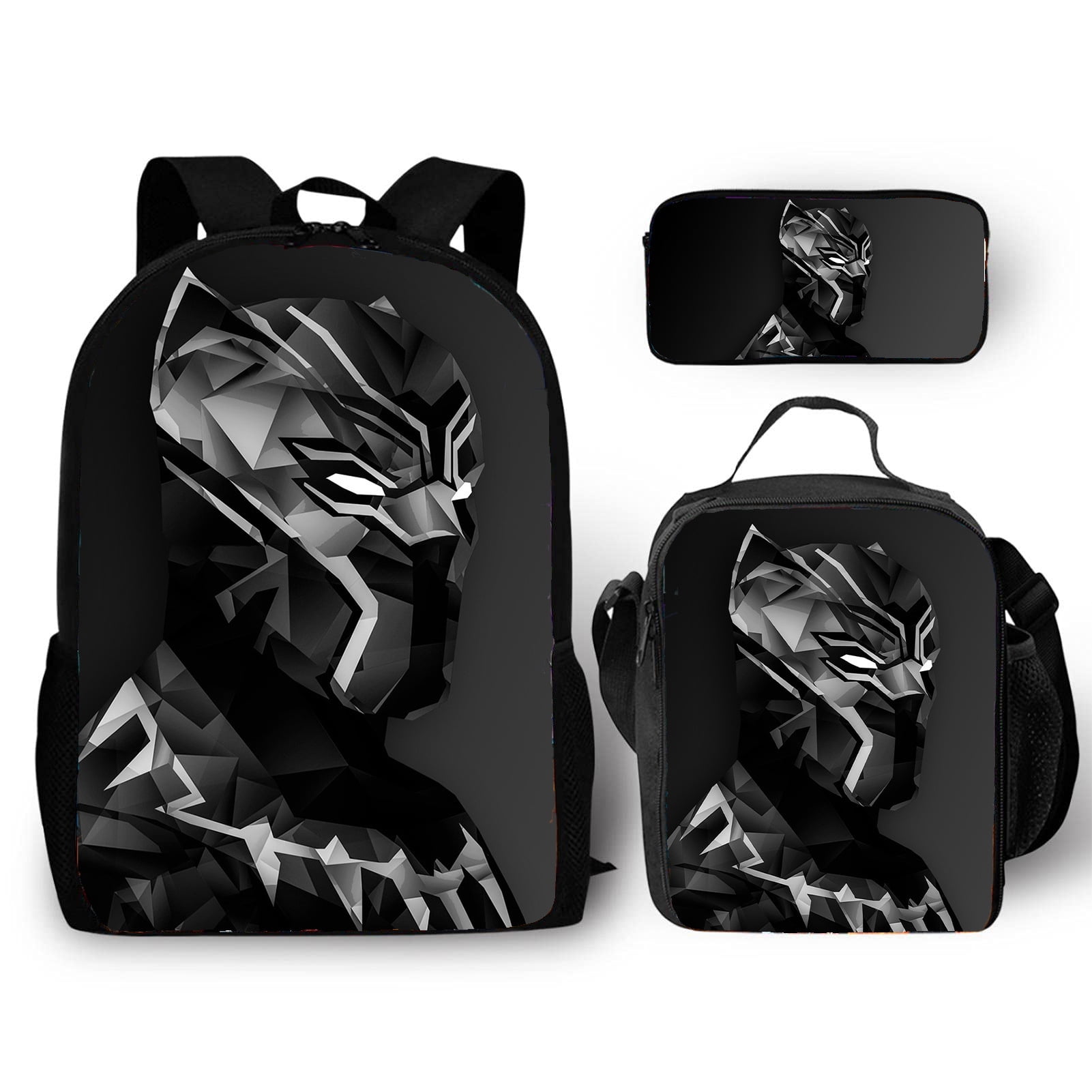 Black Panther Backpack for Women/Men/Teens, Backpack With Shoulder Bag ...