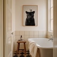 Black Panther Bathroom Print Toilet Paper Hat Animal Art Home Decor ...