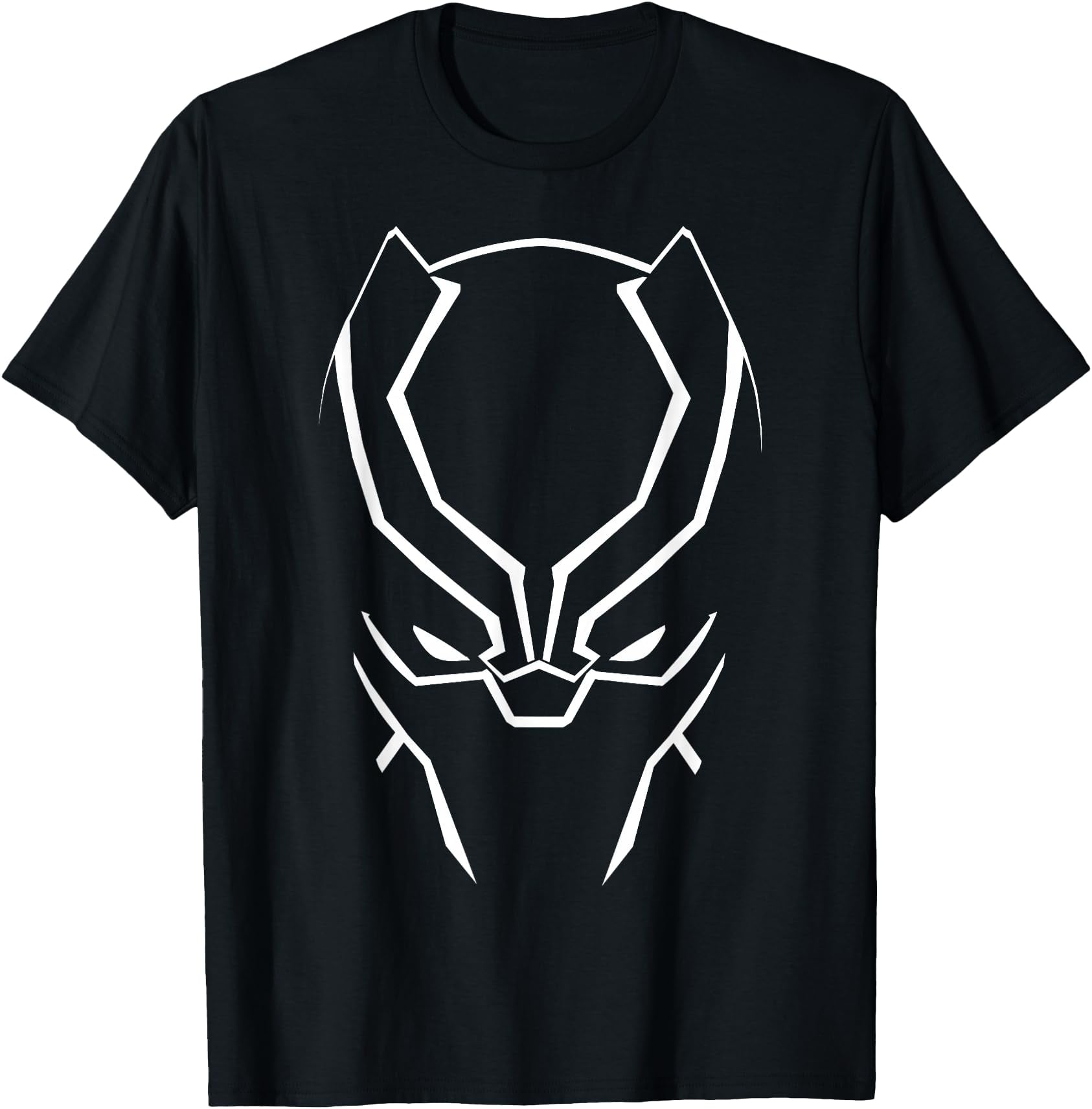 Black Panther Big Face DTG Print Unisex T-Shirt,Black Color,Size YXL ...