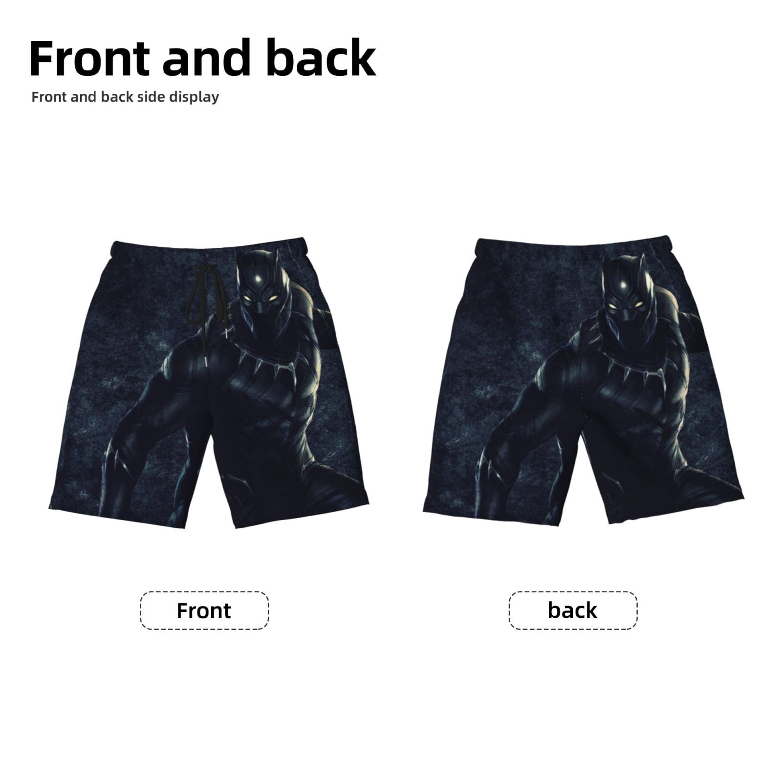 Black Panther Boys Swim Trunks Quick Dry Boards Shorts For Kids Beach ...