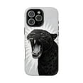 Black Panther Cat Snarling Bold Ink Artistic Design Case with iPhone 17 ...