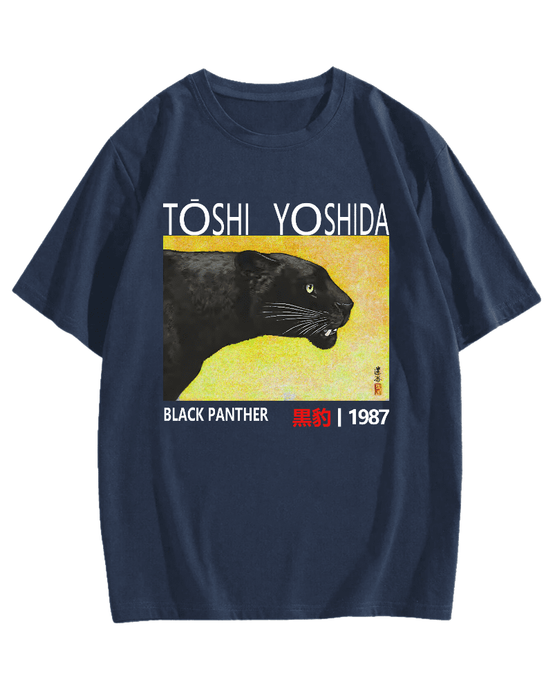 Black Panther Cotton casual T-shirt - Walmart.com