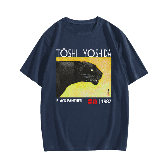 Black Panther Cotton casual T-shirt - Walmart.com