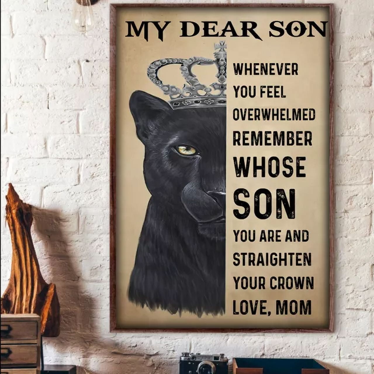Black Panther Dear Son Whenever You Feel Overwhelmed Remember Whose Son ...