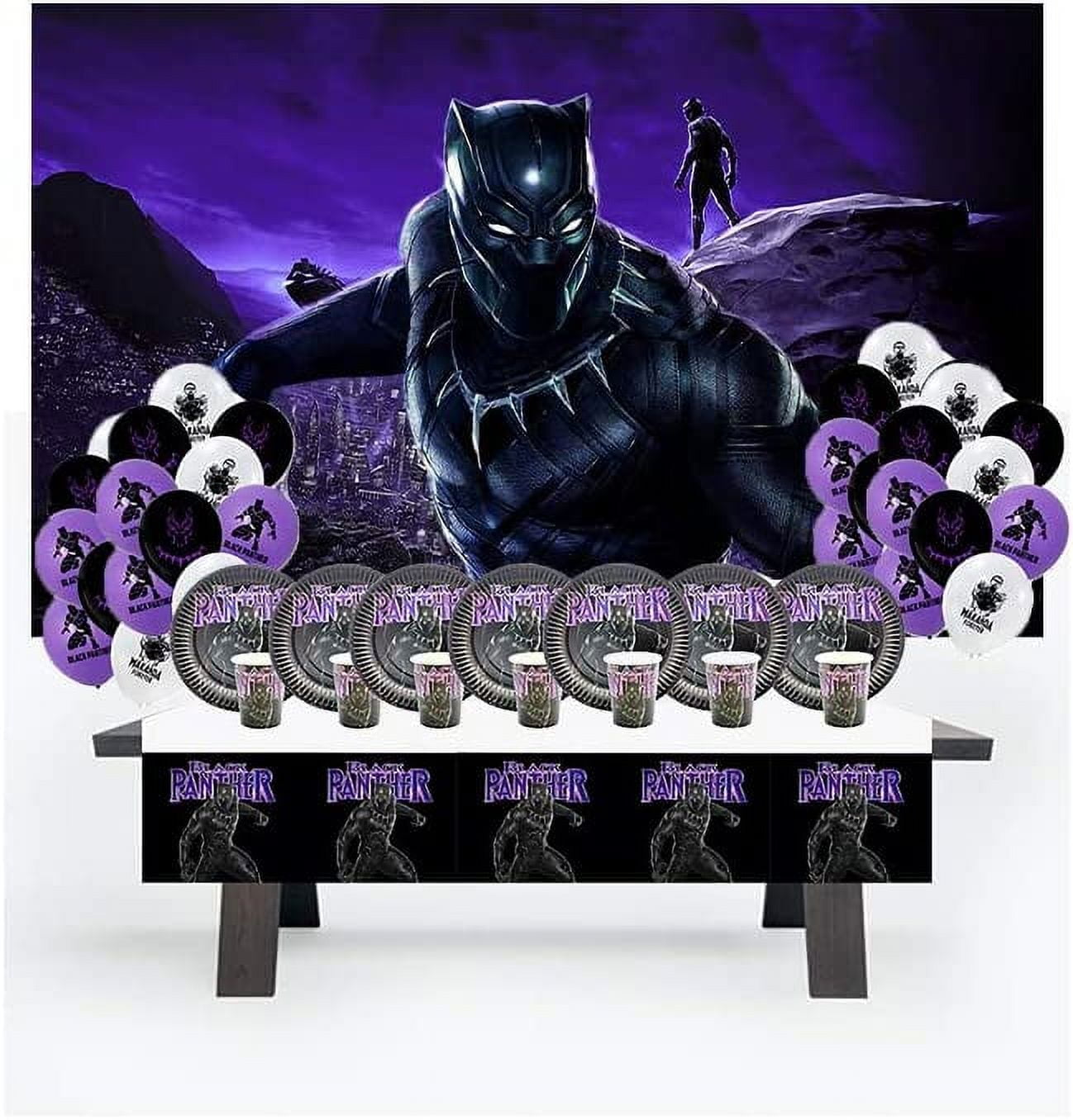 Black Panther Decoration for Birthday Party Supplies for Kids, Favors ...