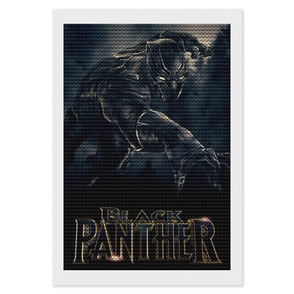 Black Panther Diamond Art Kits for Adults Beginners Round 5D Paint with ...
