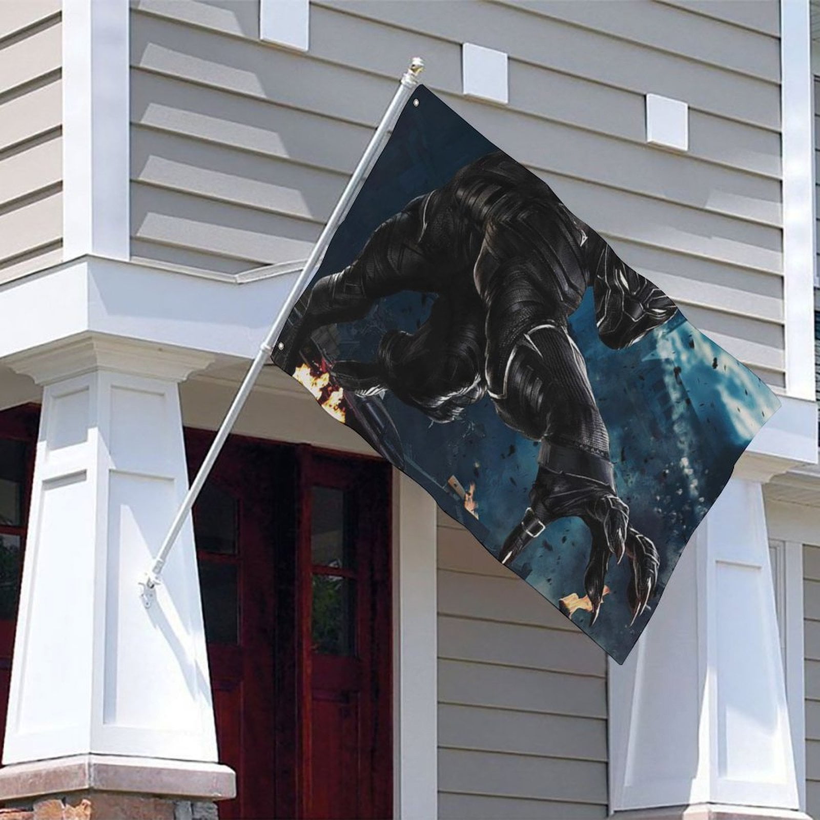 Black Panther Garden Banner - Double-Sided House Outdoor Flag for Yard ...
