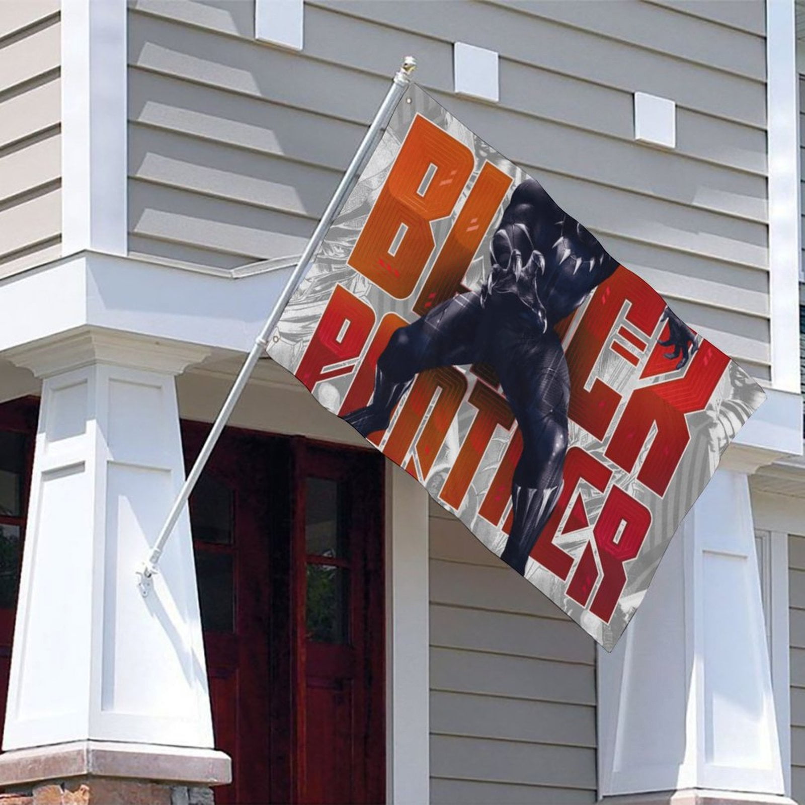 Black Panther Garden Banner - Double-Sided House Outdoor Flag for Yard ...